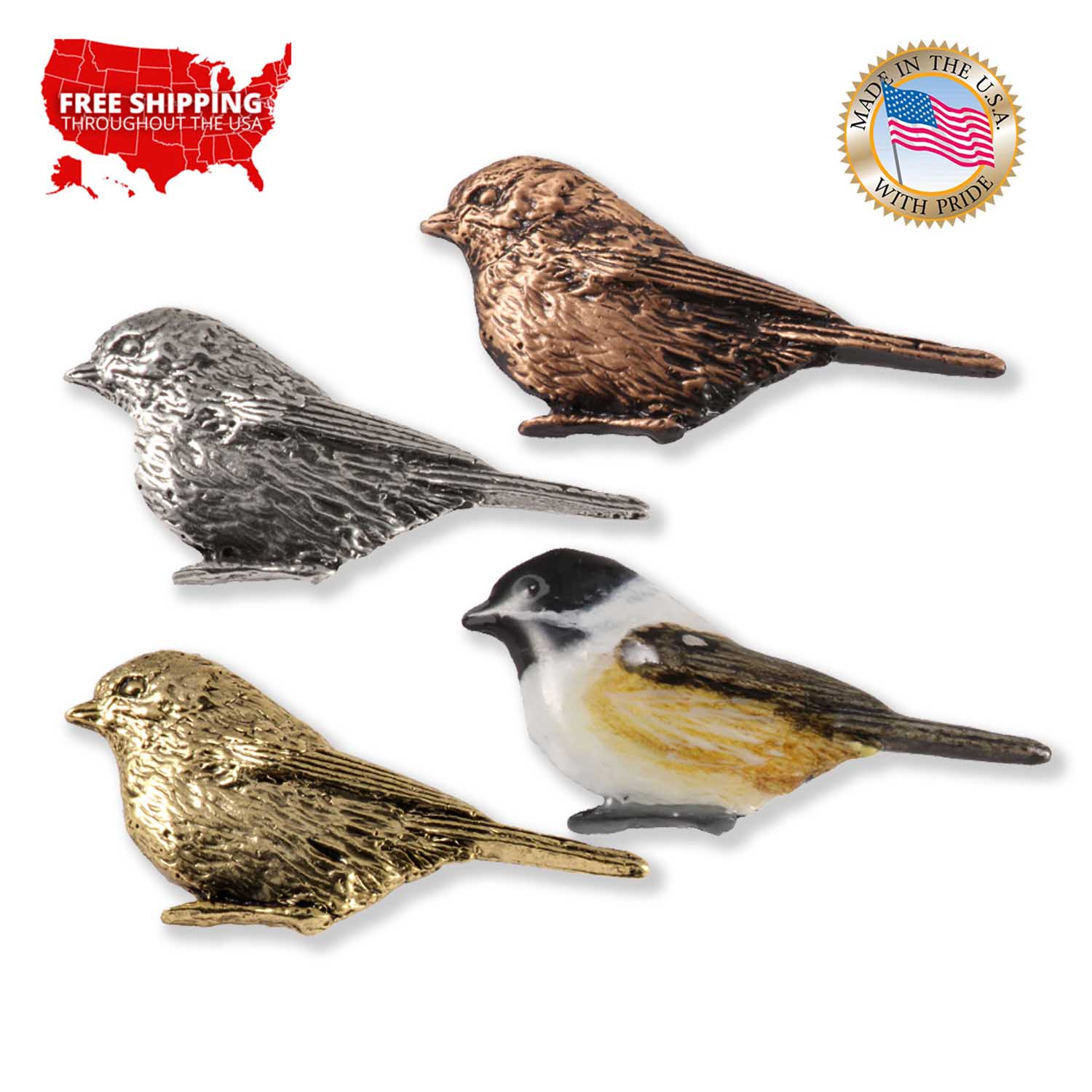 Chickadee Pin, Backyard Birds, B111, Pins, Label, Brooch, Hat, Backpack ...