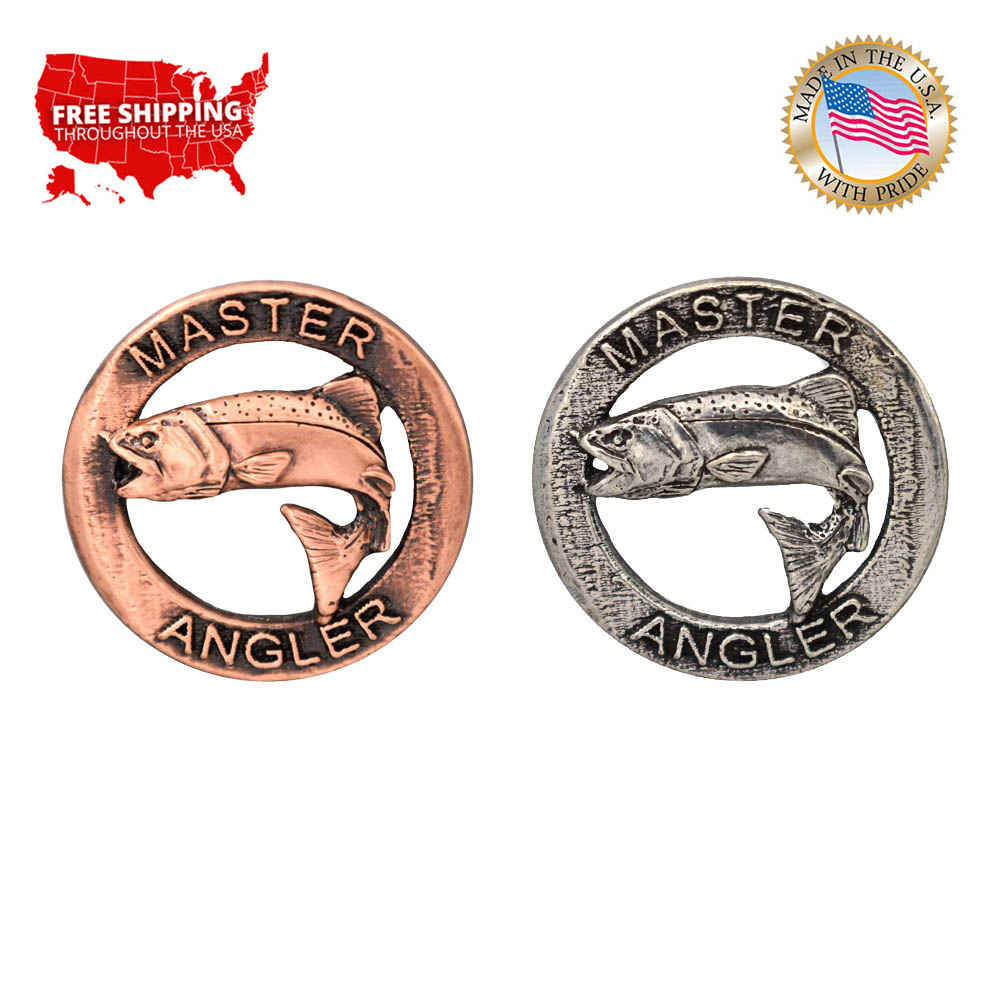 Master Angler Retro Pin, Field and Stream, Vintage, R001, Pins, Lapel ...