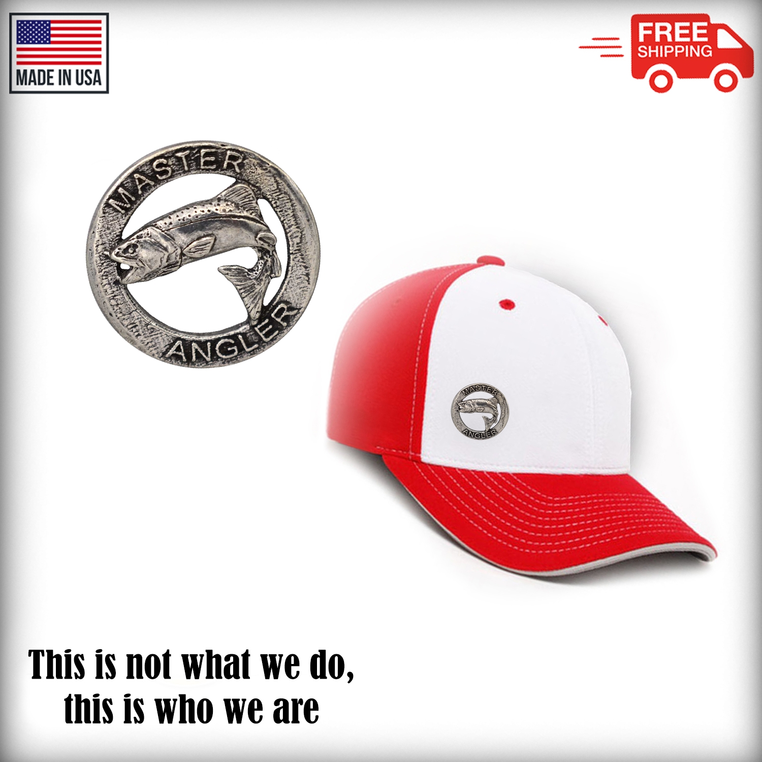 Master Angler Retro Pin, Field and Stream, Vintage, R001, Pins, Lapel ...