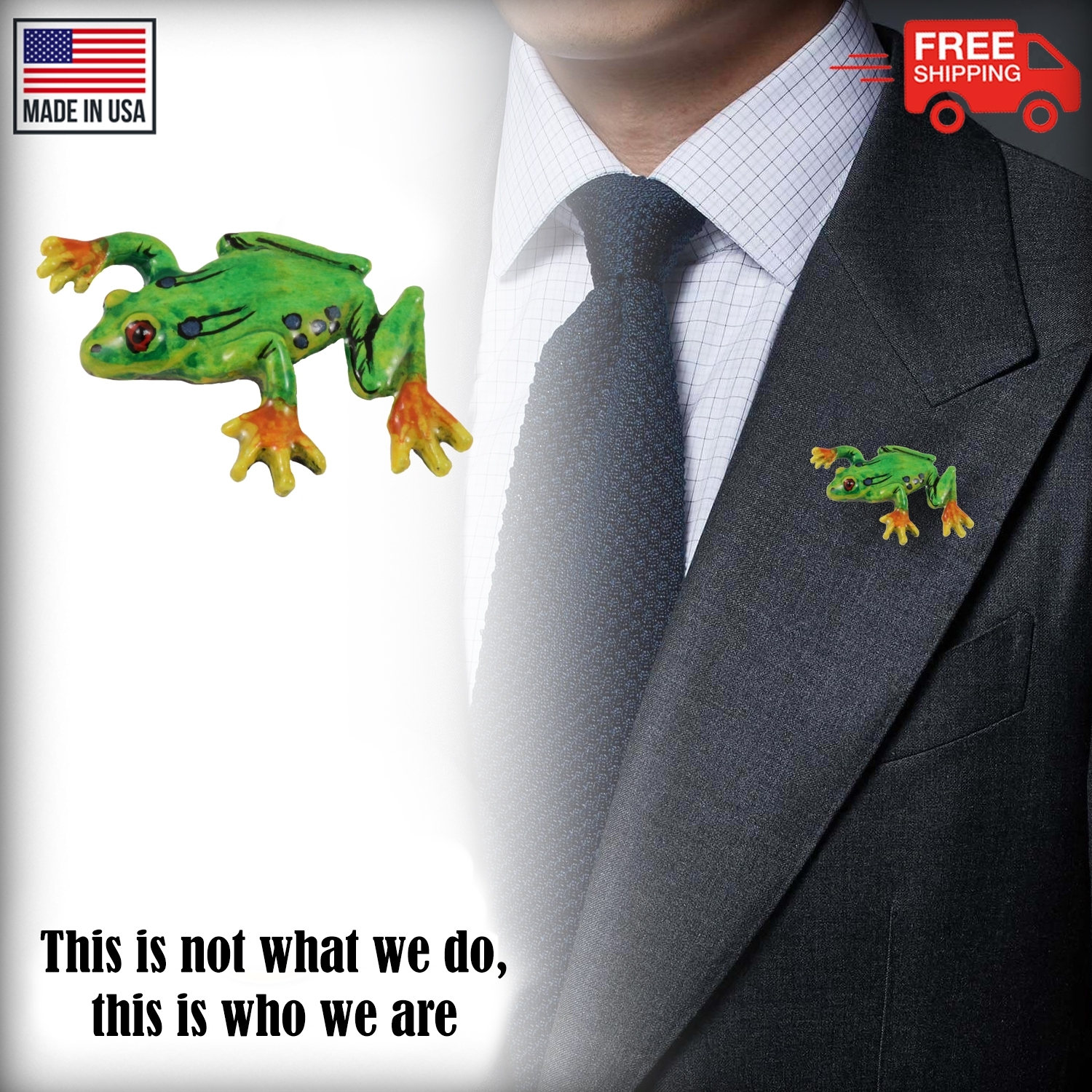 Tree Frog Climbing Pin, A062, Lapel, Brooch, Pins, Hat, Backpack, 1000s ...
