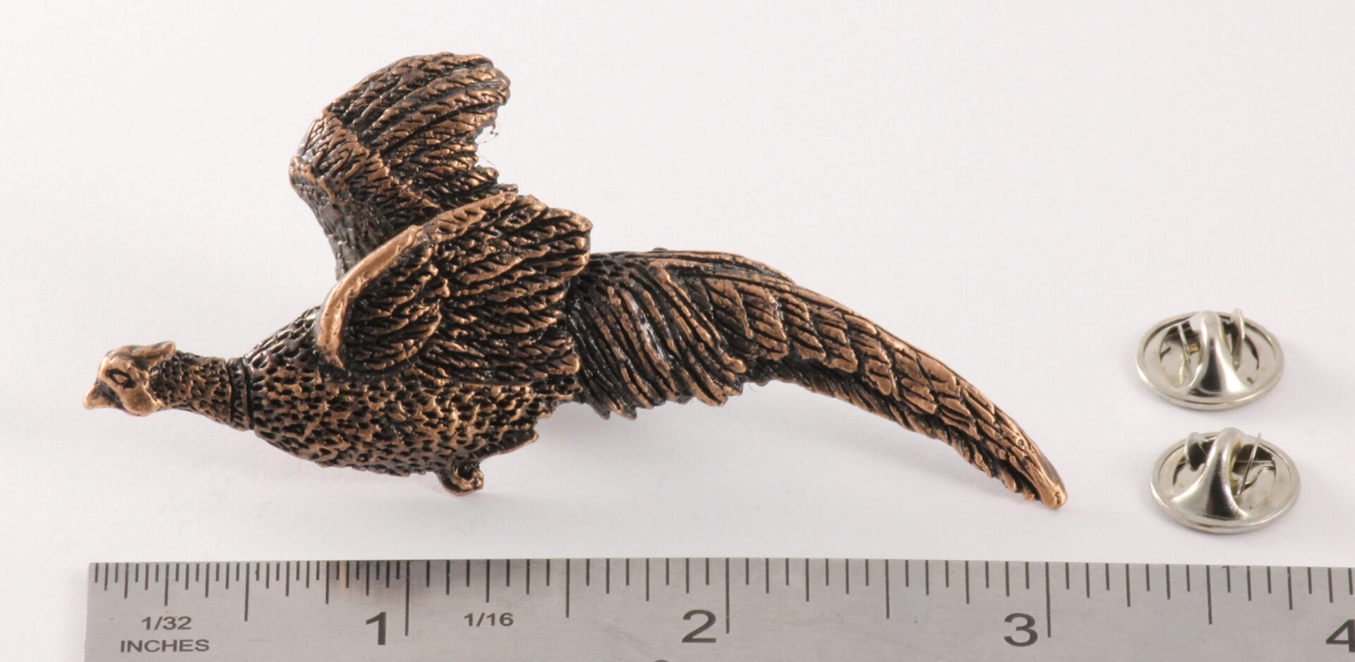 Pheasant Flying Premium Pin, B022PR, Birds, Premium Pins, Hat, Backpack ...