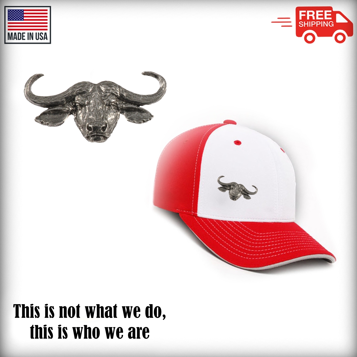 Cape Buffalo Head Magnet, M090, Magnetic, Fridge, Whiteboard, Magnets ...