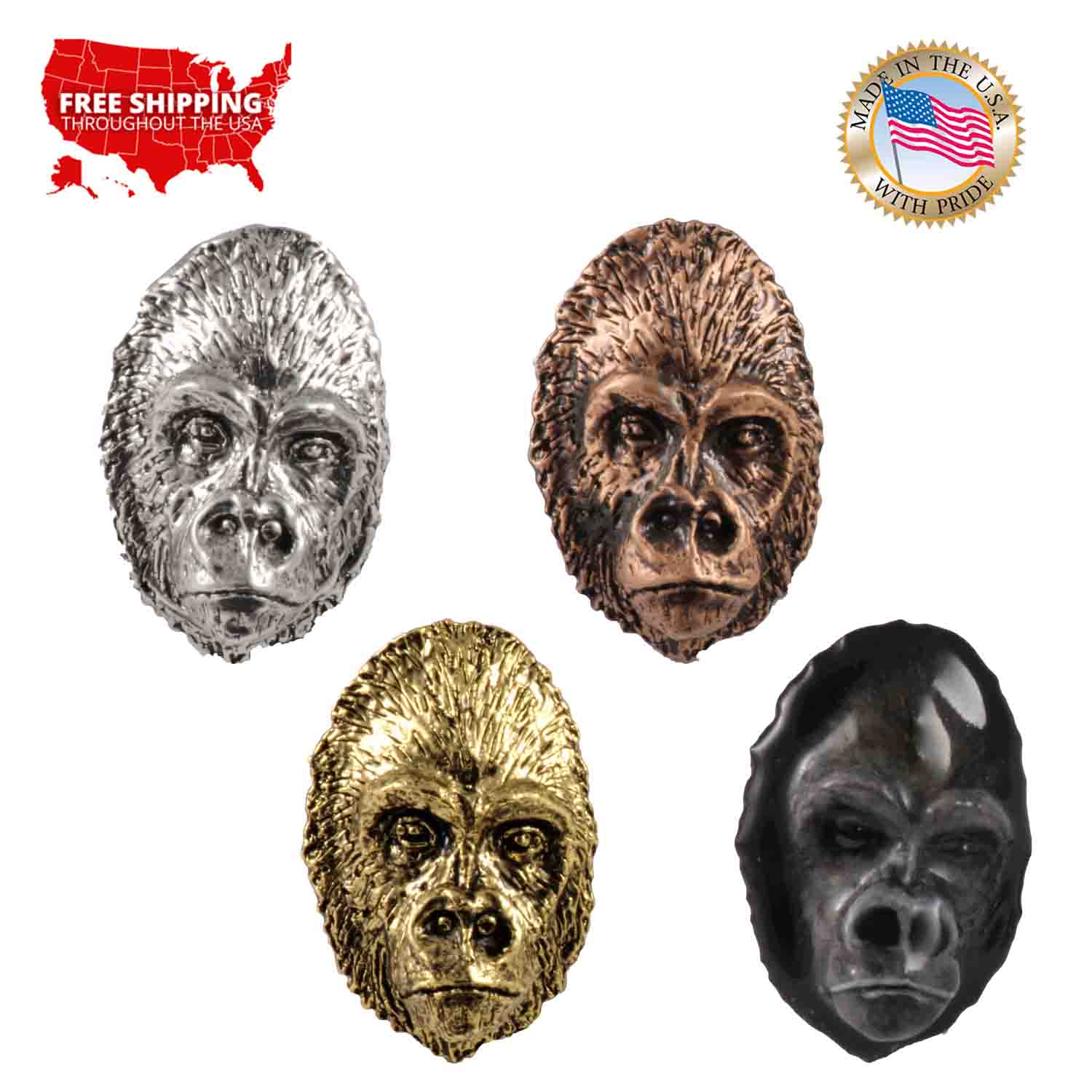Gorilla Head Magnet, M095, Magnetic, Fridge, Whiteboard, Magnets, Over ...