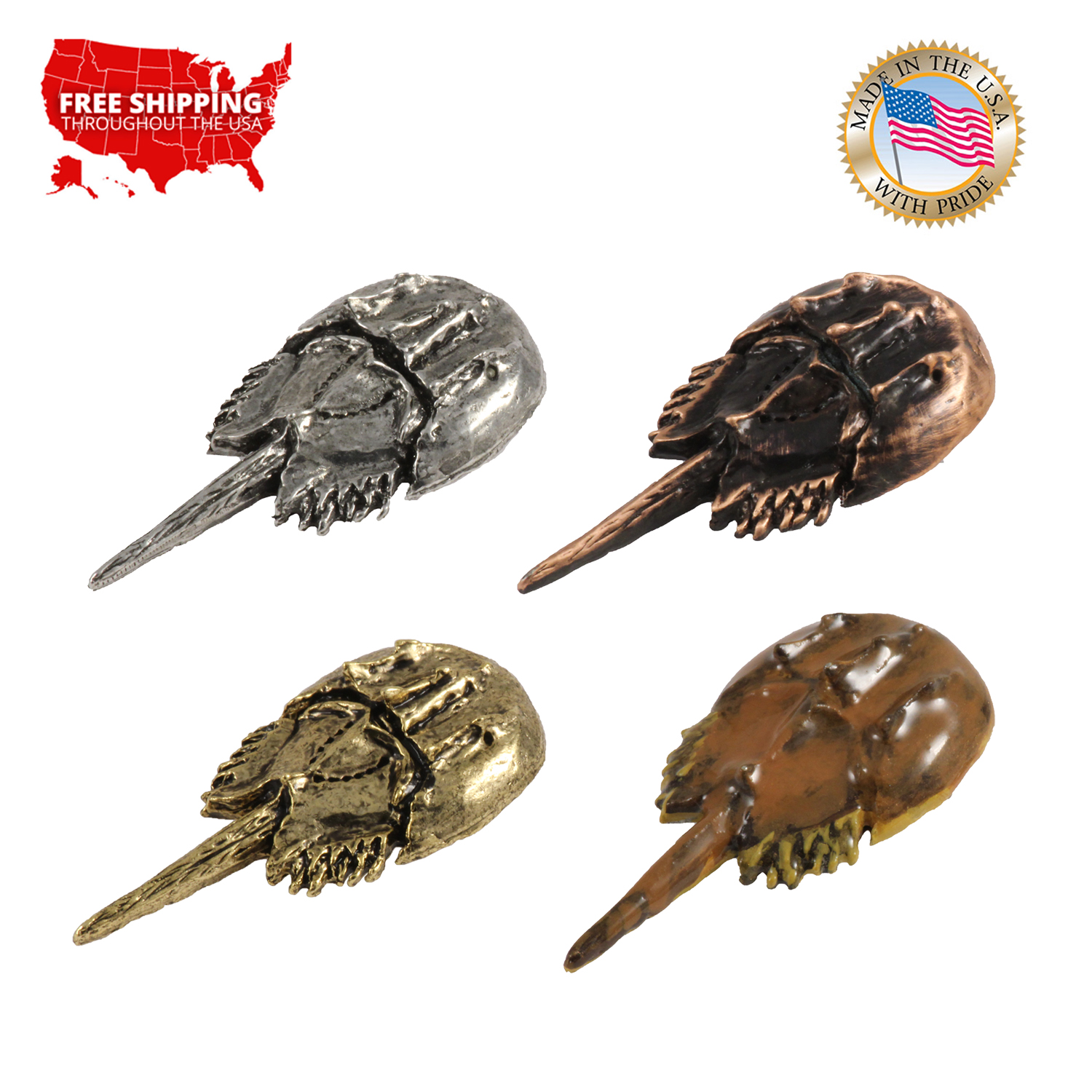 Horseshoe Crab Pin, A153, Lapel, Brooch, Pins, Hat, Backpack, 1000s of ...