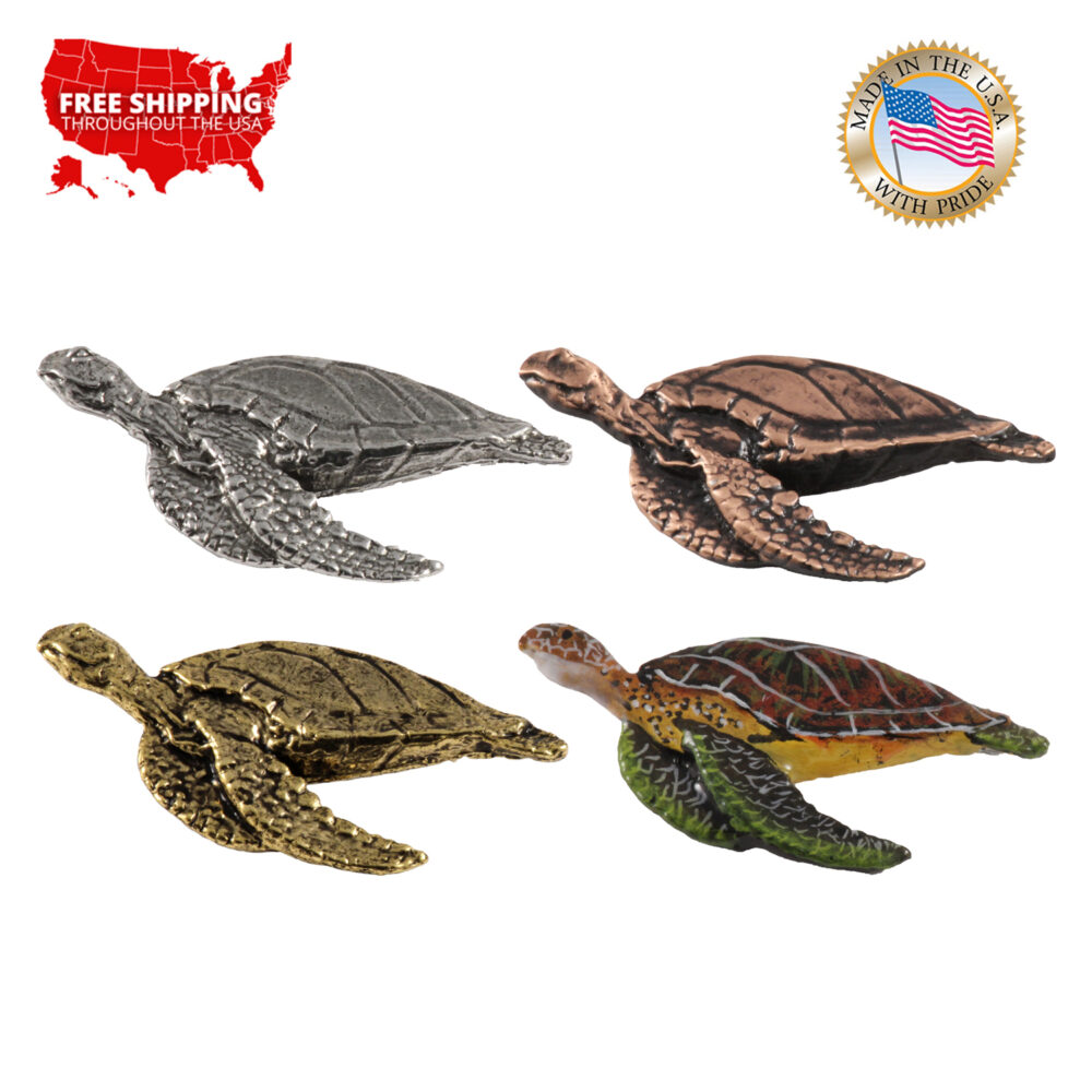 Sea Turtle Side View Magnet, A158, Magnetic, Fridge, Magnets ...