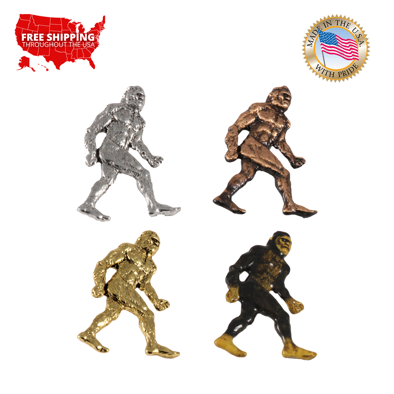 Sasquatch (Bigfoot) Full Body Magnet, A174, Magnetic, Fridge, Magnets ...