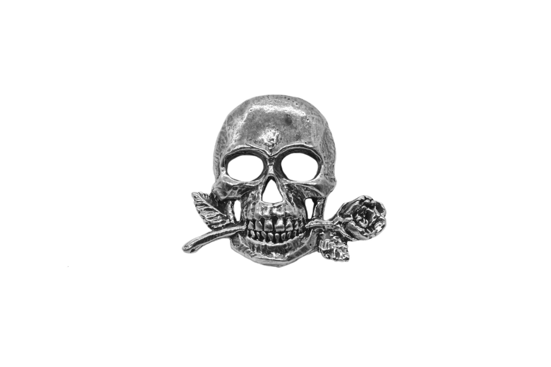 Skull With Rose Pin, Skeleton, Skulls, G124, Pins, Label, Labels ...